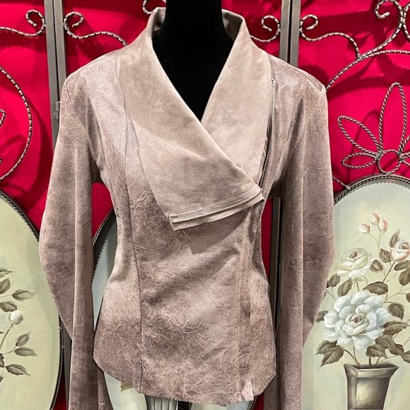 BNCI by Blanc Noir | Jackets & Coats | Sold Sold Bnci By Blanc Noir Fawn Colored Vegan Suede ...